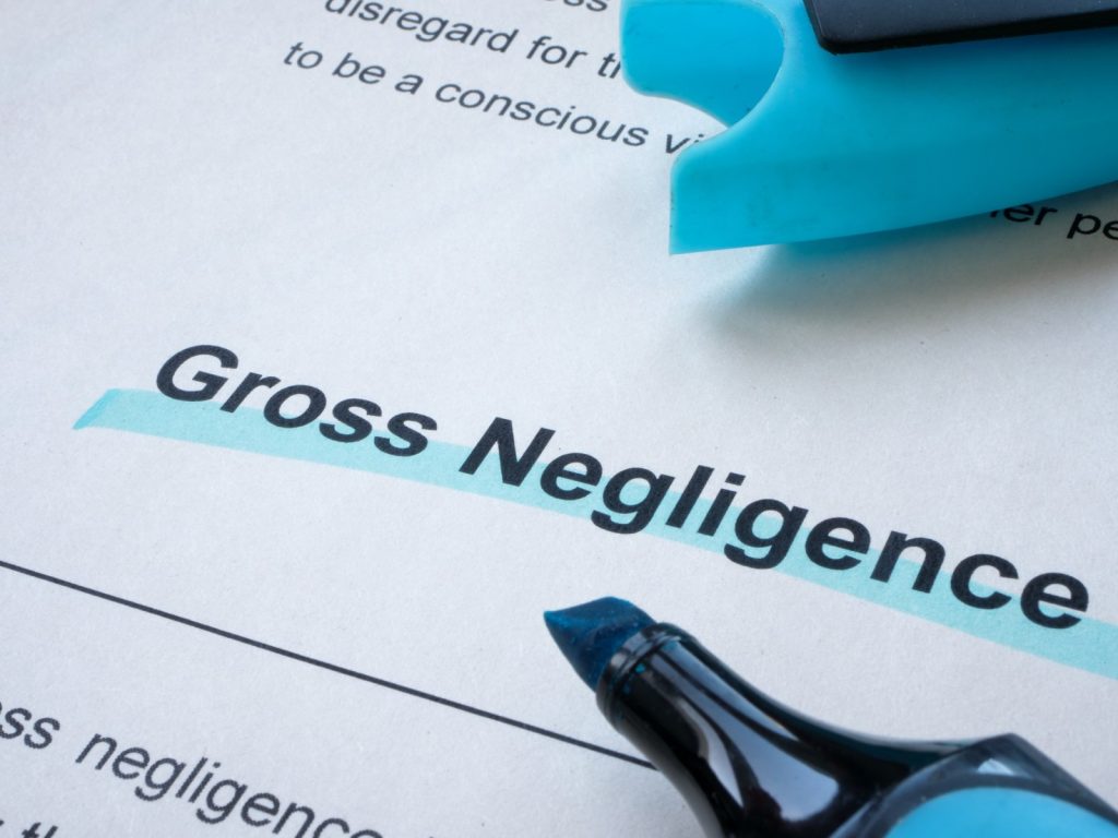 What is Gross Negligence? - The Law Offices of Gerald J. Noonan